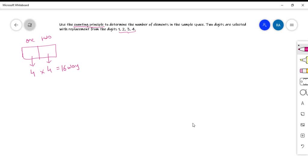 SOLVED: Use the counting principle to determine the number of elements ...