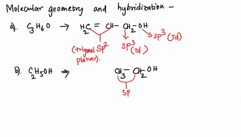 5. Represente la estructura geométrica para los siguientes...