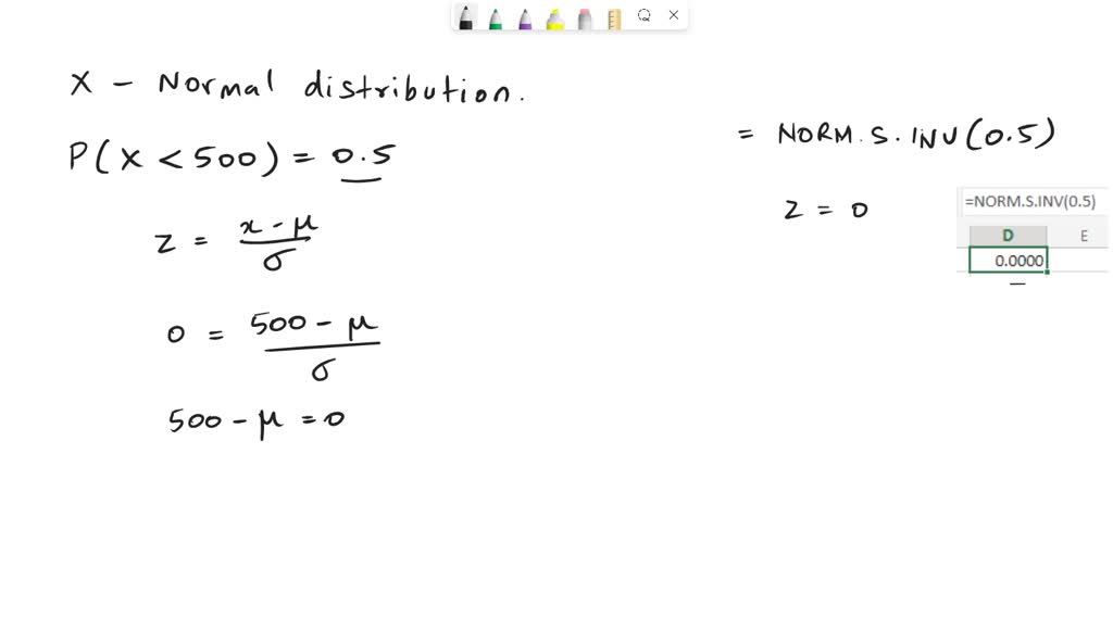 SOLVED: The random variable X has a normal distribution. The ...