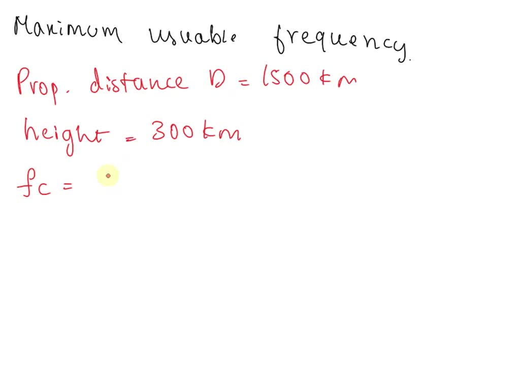SOLVED: Two points on Earth separated by a distance of 1500 km are to communicate using a single ...