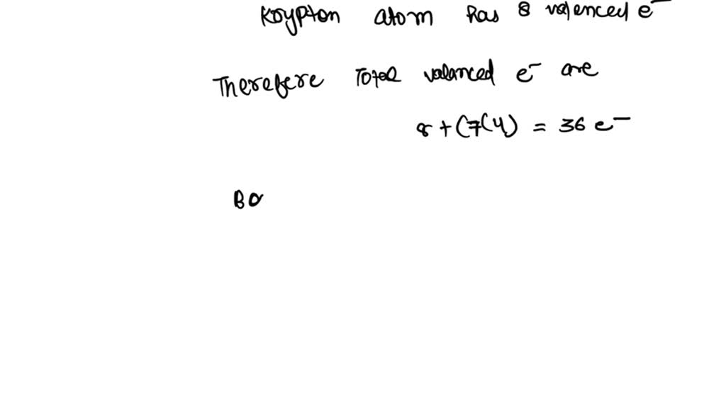 SOLVED: Draw the Lewis structure for KrCl4 and answer the following ...