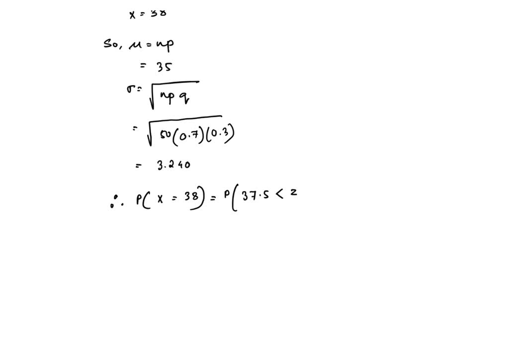 SOLVED: Use the normal approximation to the binomial to find the ...