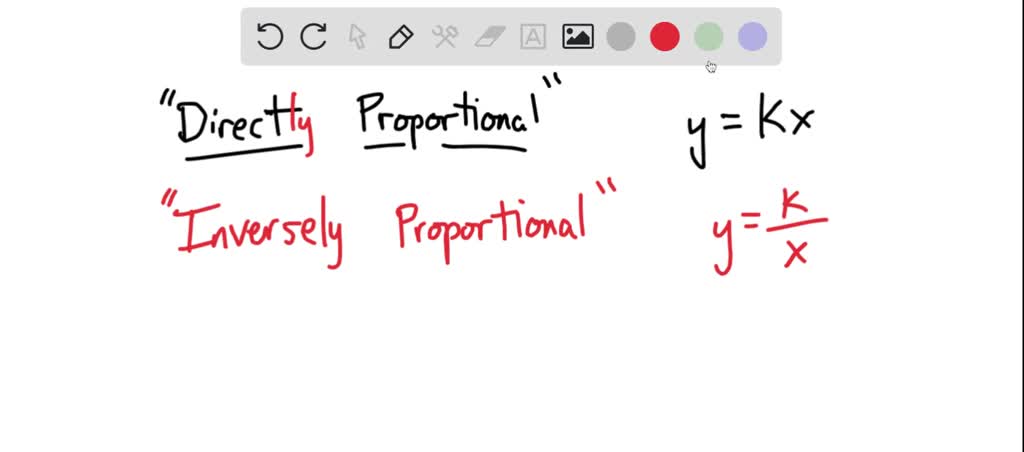 Solved Write An Equation That Expresses The Statement Use K As The Constant Of