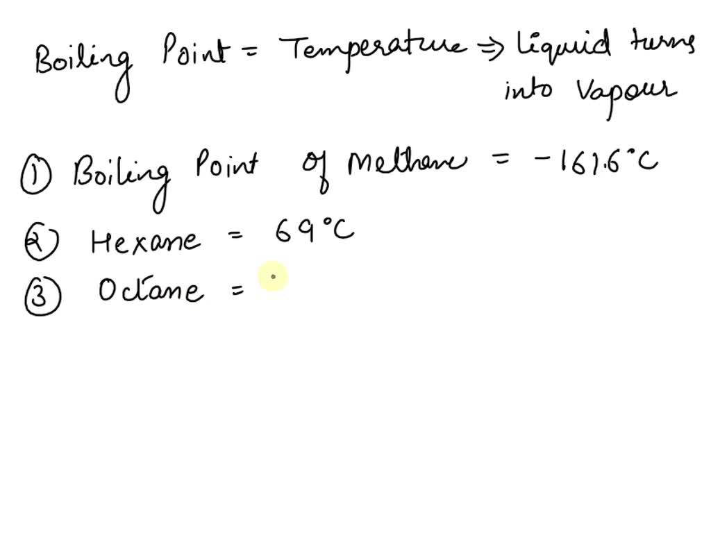 SOLVED: Arrange the following alkanes in order of increasing boiling point, with 1 being the ...