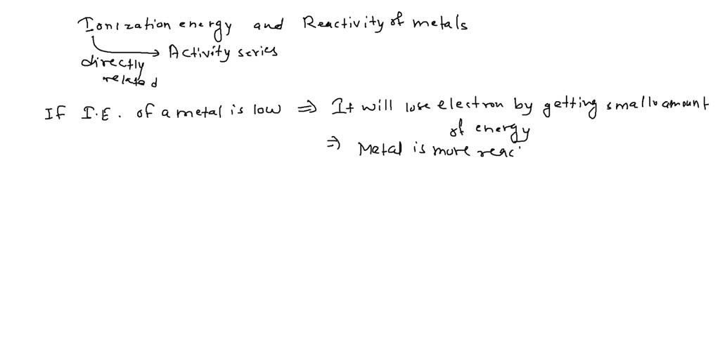 SOLVED: Using an activity series, what can you deduce about the ...
