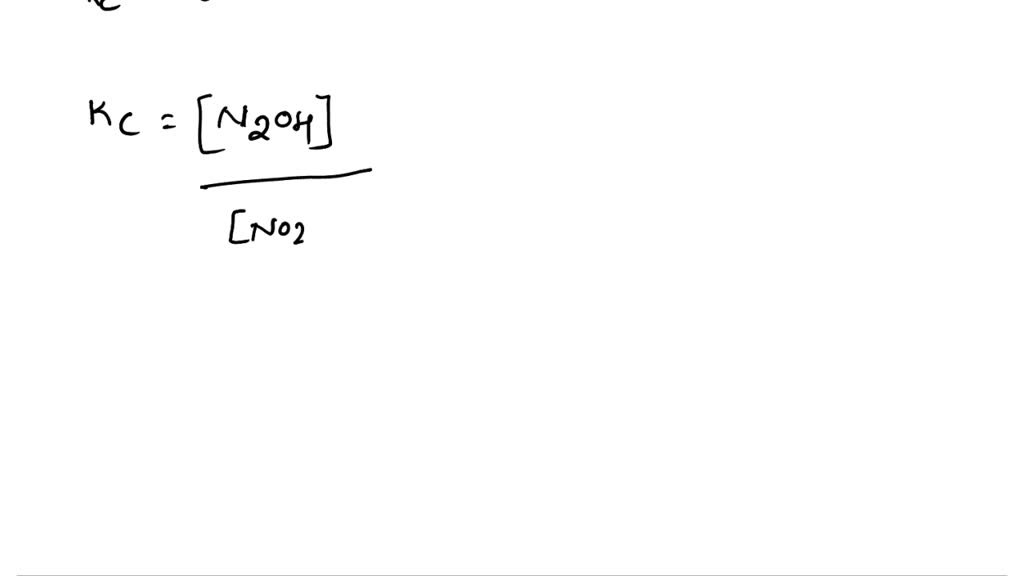 SOLVED: The brown gas NO2 and the colorless gas N2O4 exist in ...