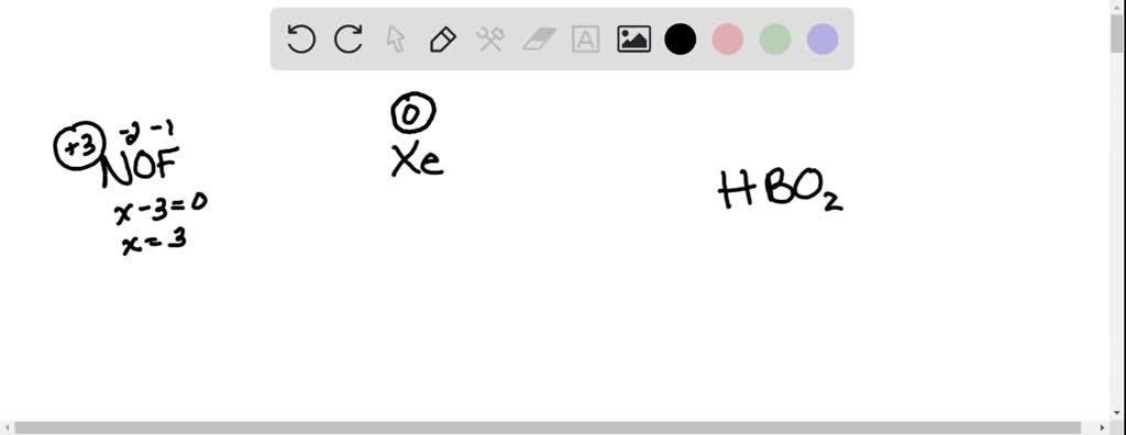 SOLVED: Detenmine the oxidation state for each of the elements below ...
