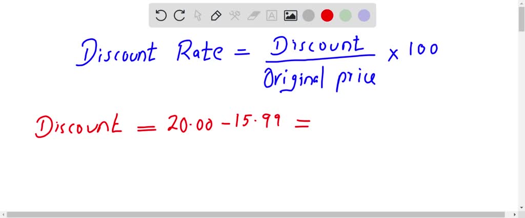 SOLVED: A shirt which is on sale for 15.99. The original price was20.00 ...