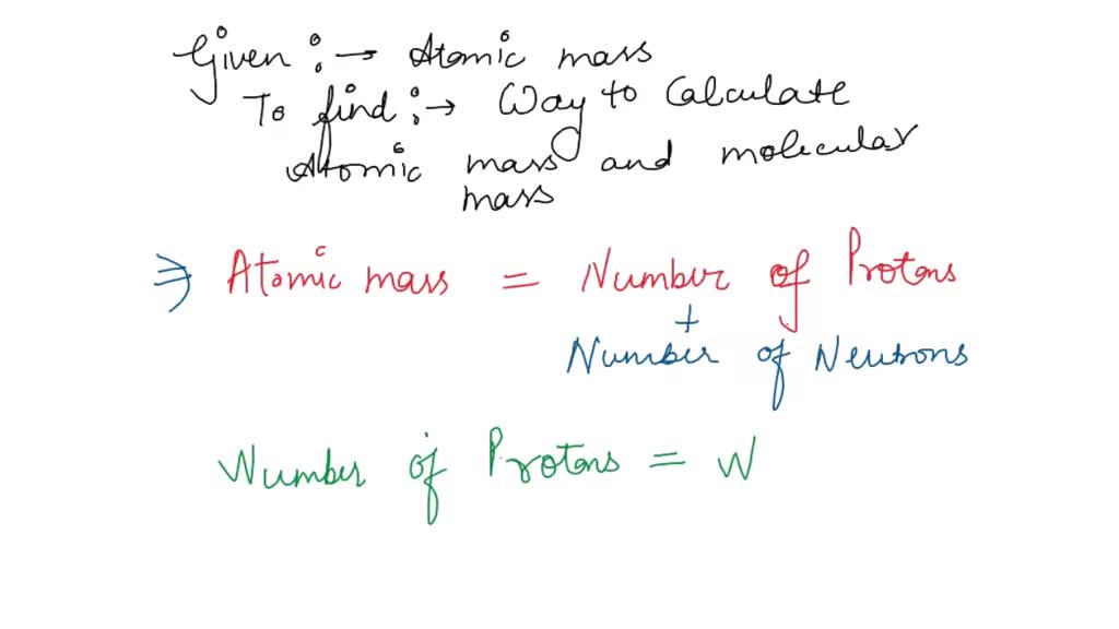 SOLVED: Calculate the number of protons and neutrons of an element with ...