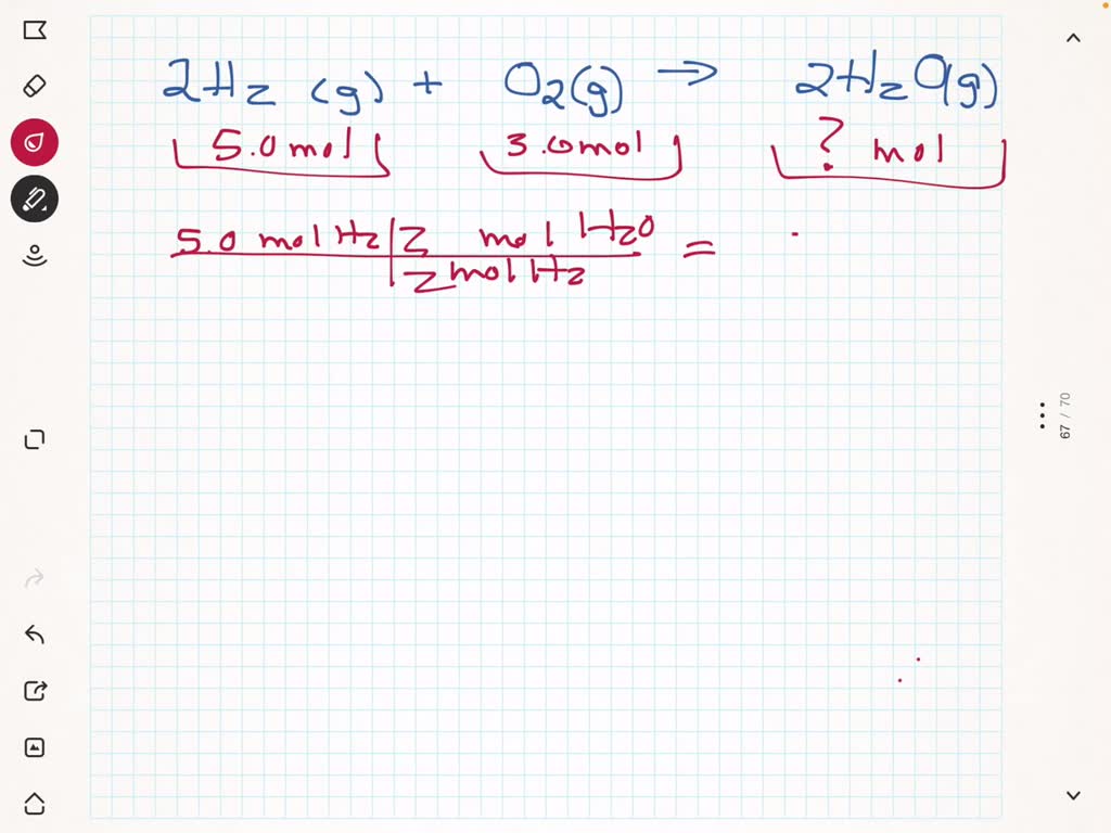 SOLVED: If you react hydrogen gas with oxygen gas, it produces water ... SOLVED: If you react hydrogen gas with oxygen gas, it produces water ...