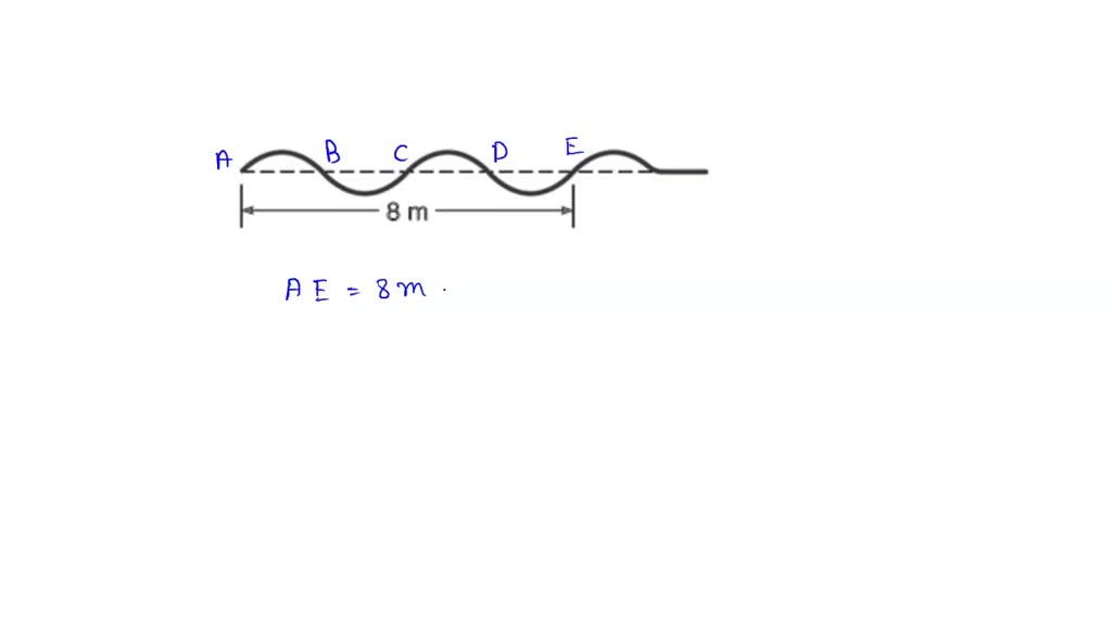 SOLVED: A wave on a rope is shown in the diagram: What is the ...