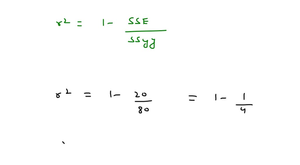 SOLVED: Using the following information: n = 7, Sxx = 15, Sxy = 30, Syy ...
