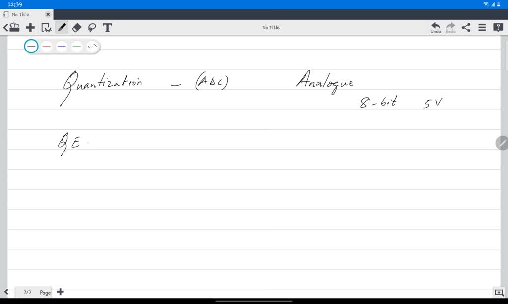 Given an 8bit – ADC with a 5V reference, what is the quantization error?
