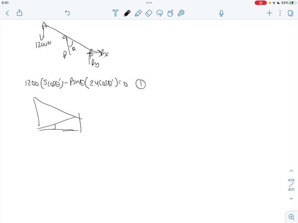 SOLVED: there is a 220 kg load inside the depicted excavator bucket.considering the position and ...