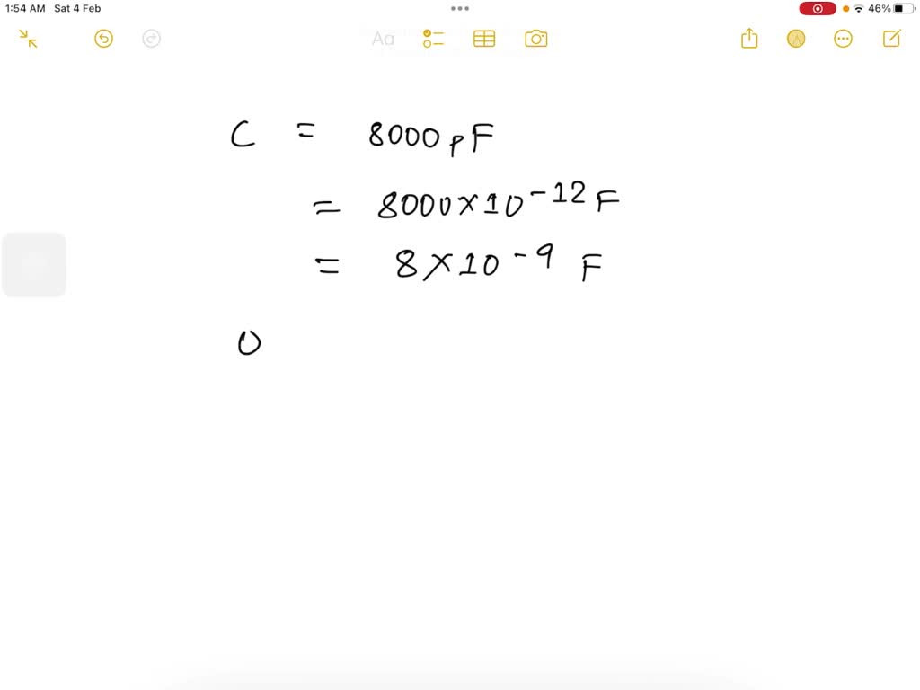 SOLVED: An 8000-pF capacitor holds plus and minus charges of 1.25Ã—10 ...