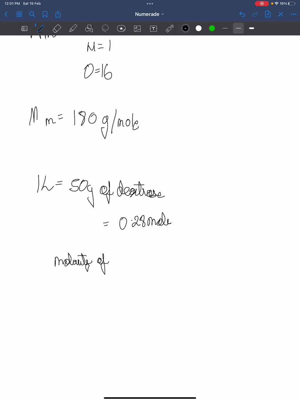 SOLVED: used for IVs are 5% (wlv) dextrose The formula for Dextrose (a ...
