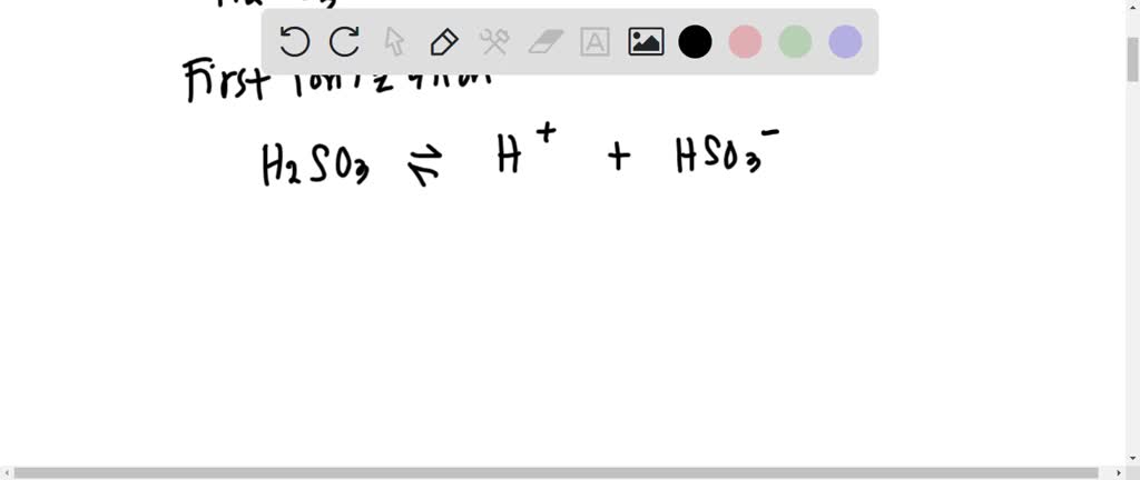 SOLVED: Part A Enter chemical equation for the first ionization step of ...