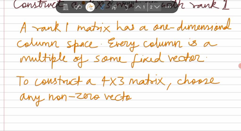 SOLVED: Construct a 4 x 3 matrix A with rank Select the correct choice and, if necessary, fill ...