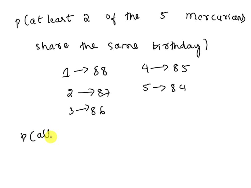 SOLVED: The planet Mercury has 88 days in a year. During your galactic ...