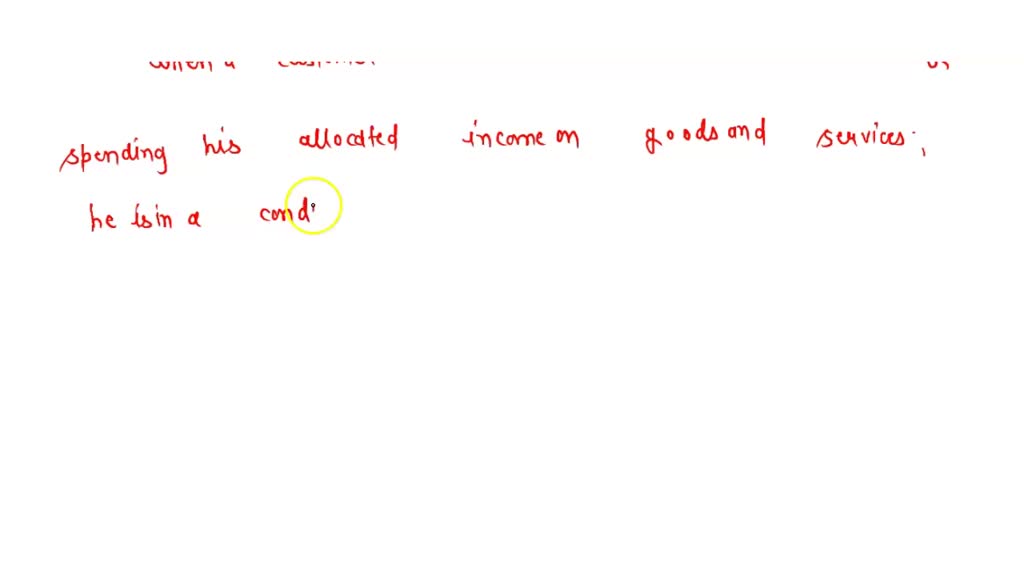 SOLVED: a consumer consumes two goods. explain consumer equilibrium ...