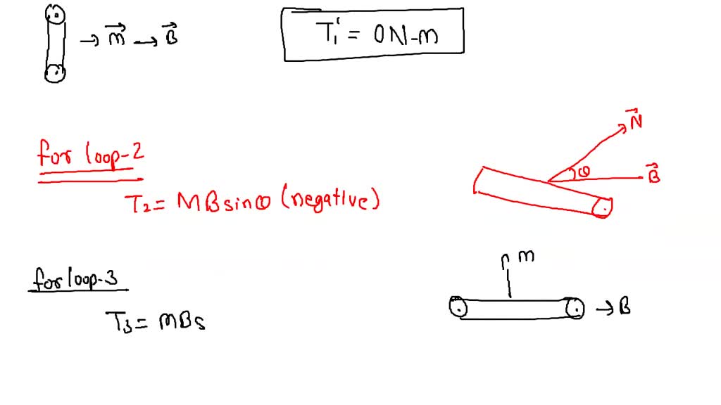 SOLVED: 18) The figure below shows the overhead view of a rectangular current loop in a uniform ...