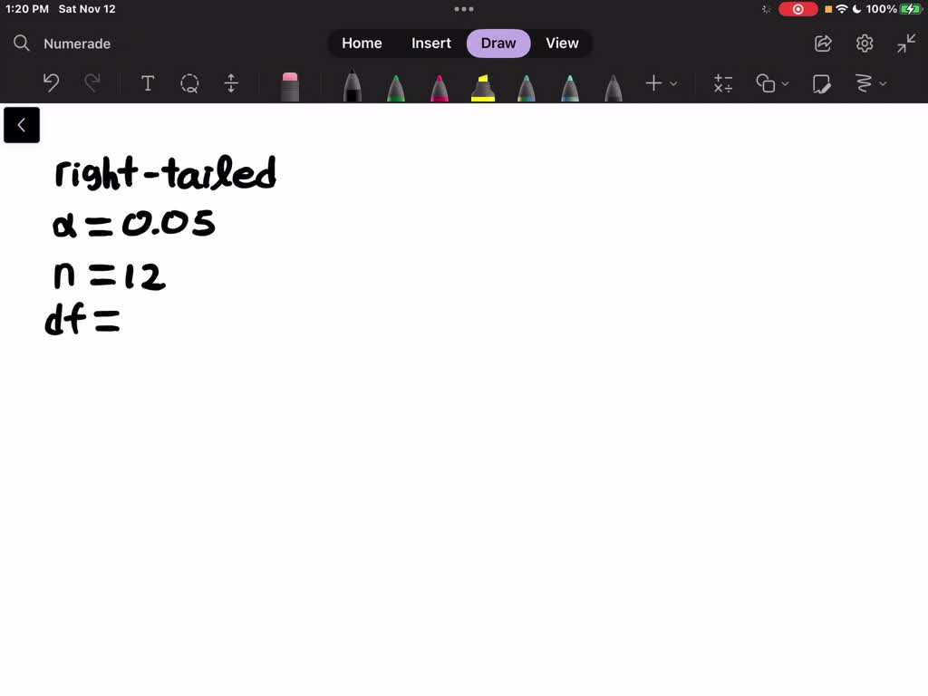 SOLVED: Text: Find the critical values and rejection region(s) for the ...