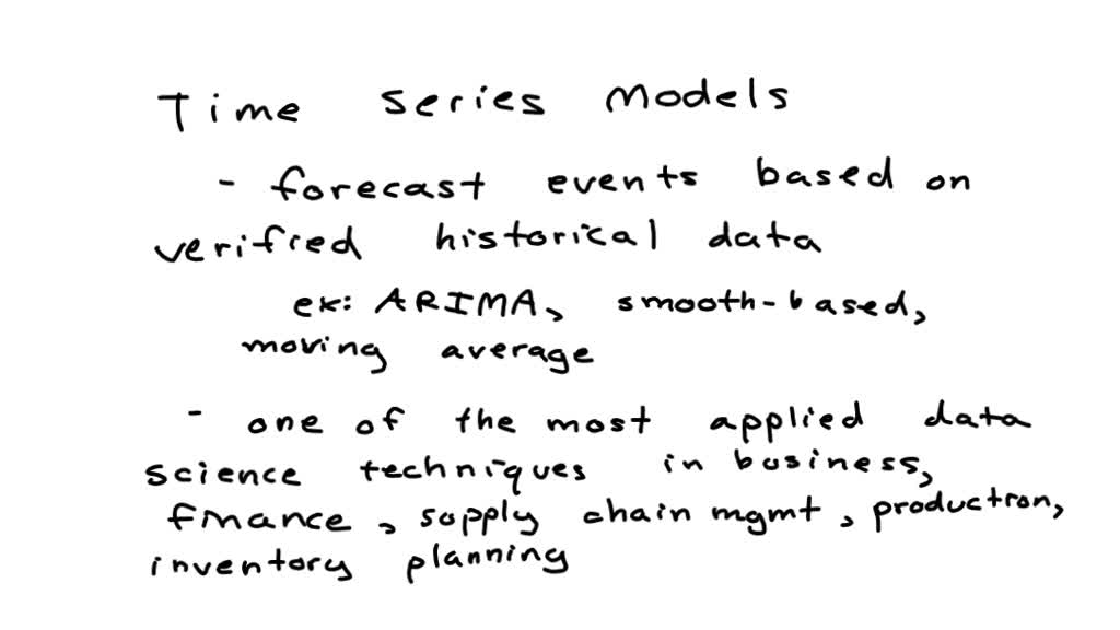 Solved Identify And Discuss The Time Series Models You Are Likely To
