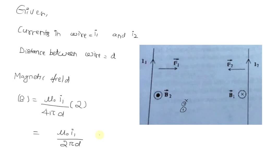 SOLVED: State Ampere'law? Derive magnetic field (B) of a long; straight wire with formula and ...