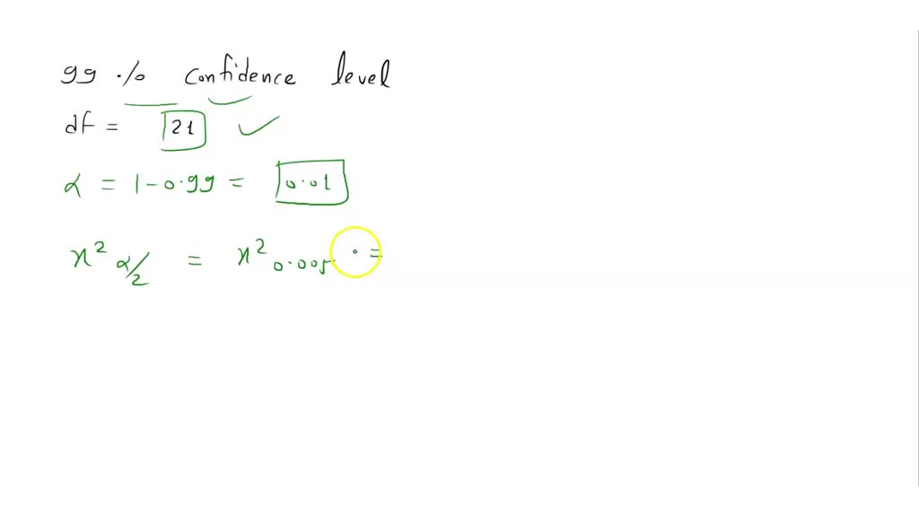 SOLVED: Find the critical values for a 99% confidence interval using ...