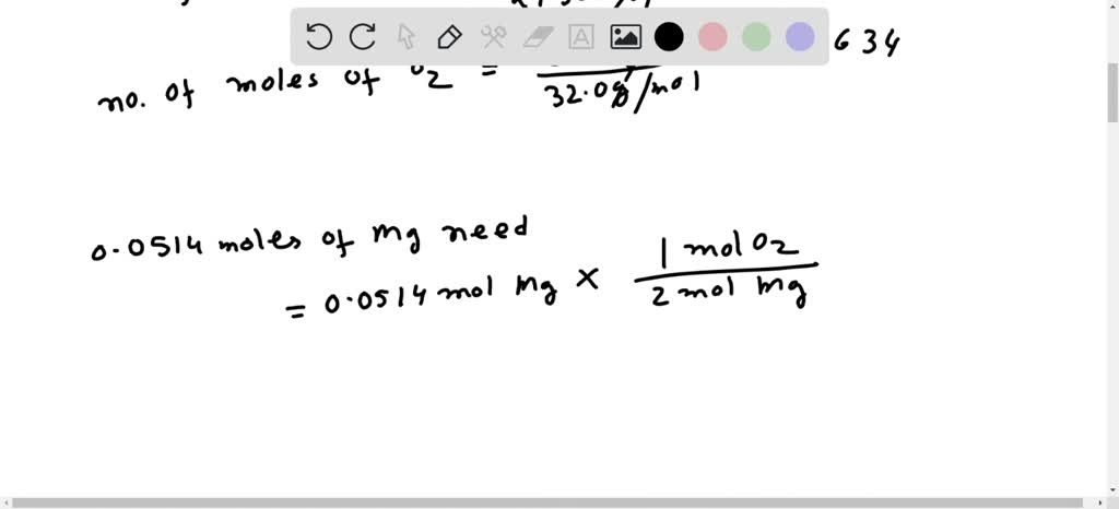 SOLVED: Consider the balanced reaction of magnesium and oxygen: 2 Mg ...