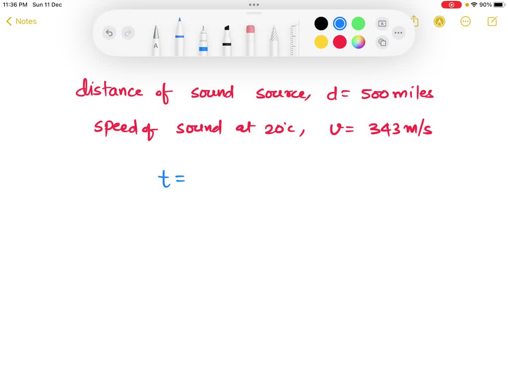 SOLVED: You are on an island where a huge explosion at a distance of ...