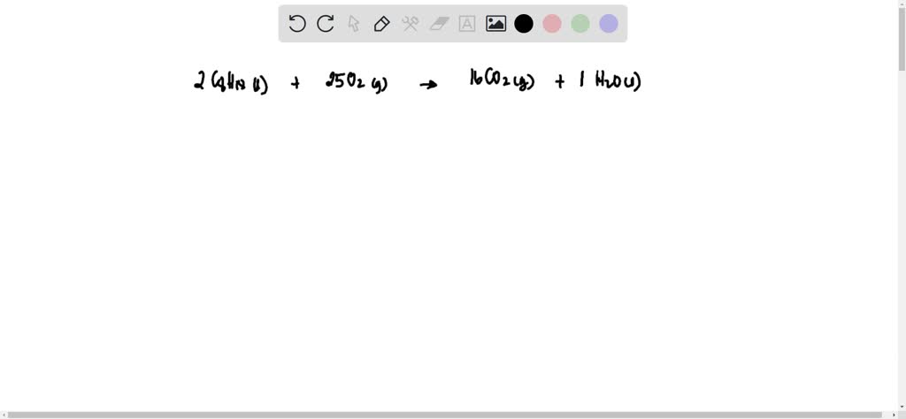 SOLVED: The combustion of liquid octane C8H18, in the presence of ...