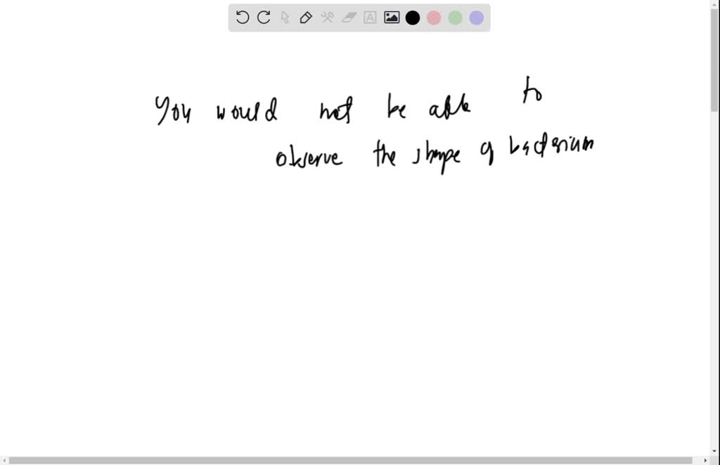 SOLVED: If there are bacterial clumps visible in a drop of water on a ...