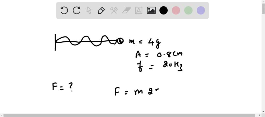 SOLVED: A small bead of mass 4.00 g is attached to a horizontal string ...