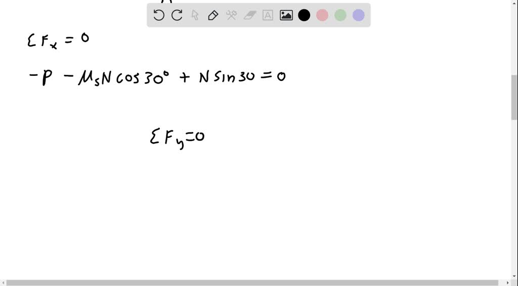 SOLVED: Determine the minimum horizontal force P required hold the crate from sliding down the ...