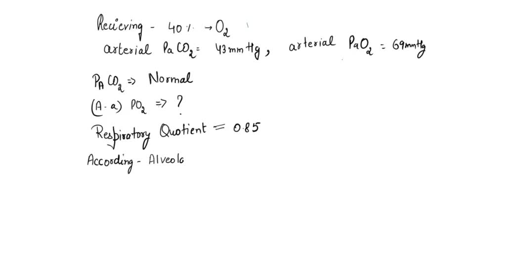 SOLVED: If the alveolar PO2 is 100 mmHG the blood leaving the pulmonary ...