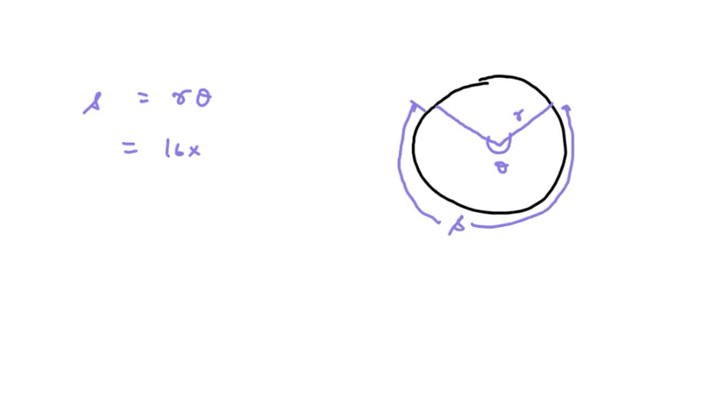 SOLVED: Find the length of the arc on a circle of radius r intercepted ...
