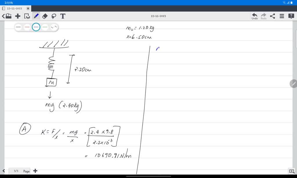 SOLVED: When a 2.40-kg object is hung vertically on a certain light ...