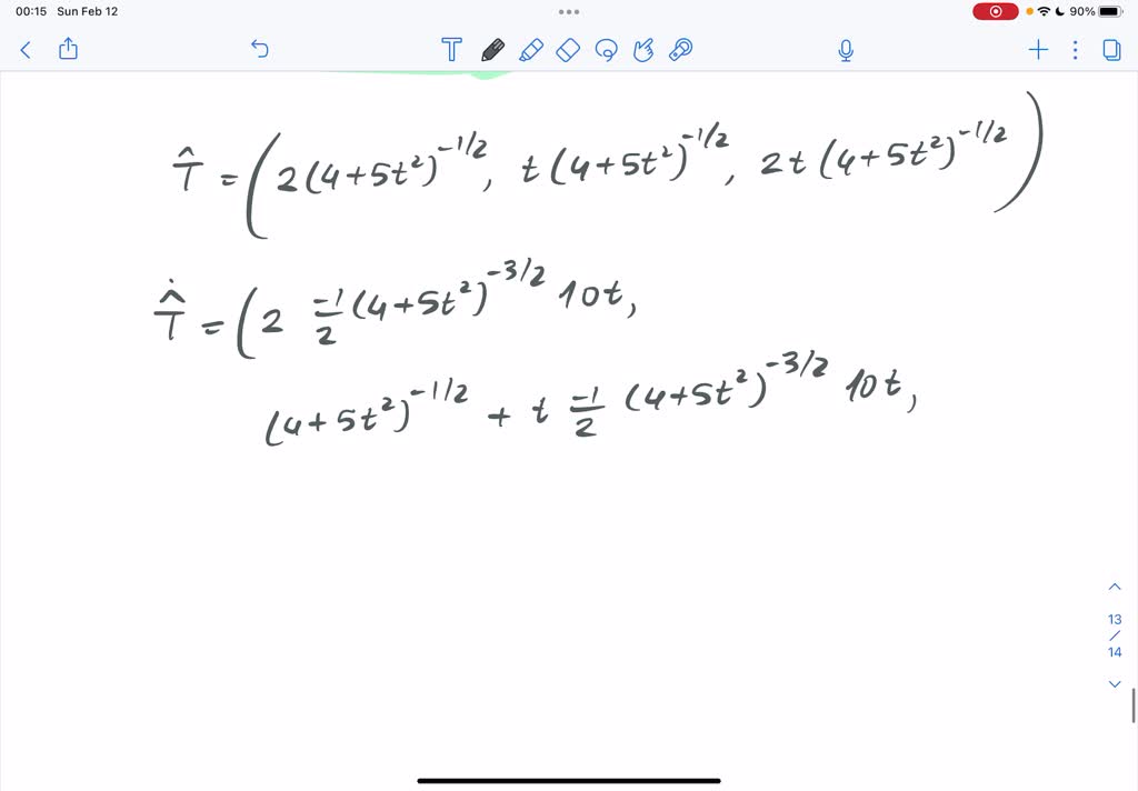 SOLVED: Show that N = B x T, where x is the cross product, B is the ...
