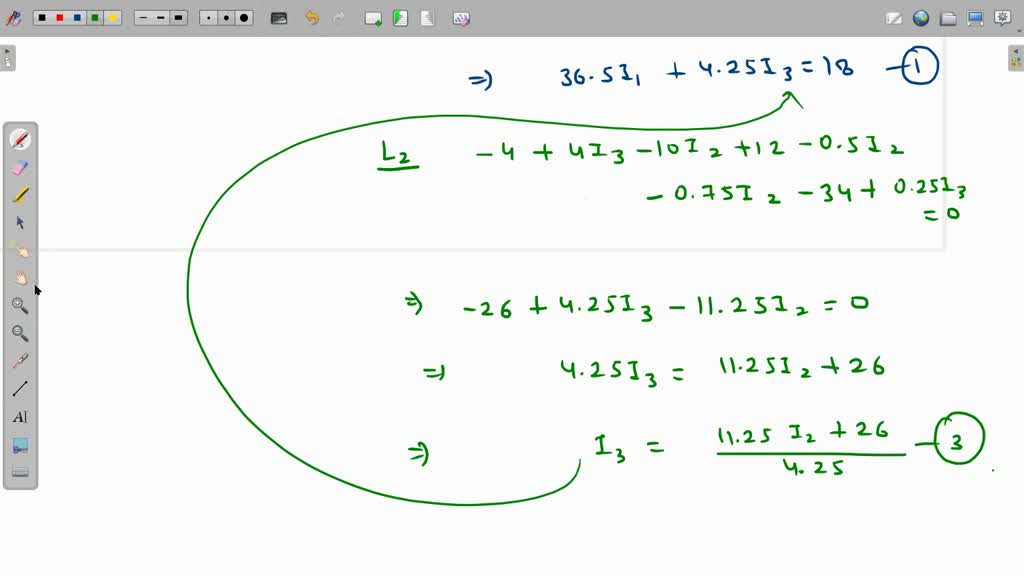 SOLVED: Find the currents flowing in the circuit in the figure below ...