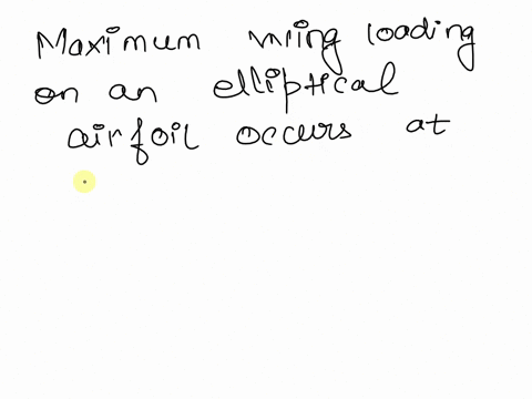 Maximum wing loading on an elliptical airfoil occurs group...