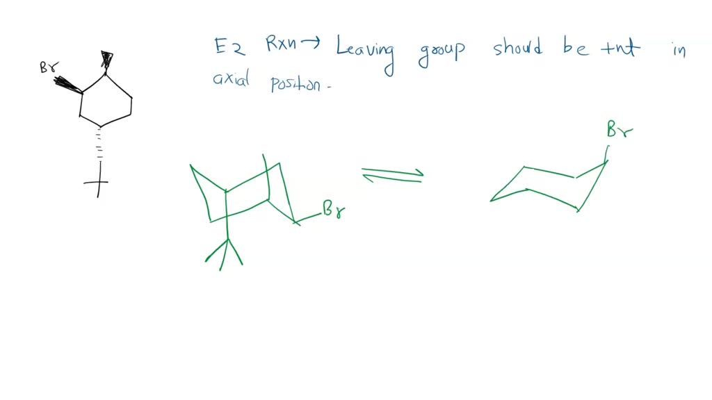 SOLVED: Use the appropriate chair conformation that is required for E2 ...