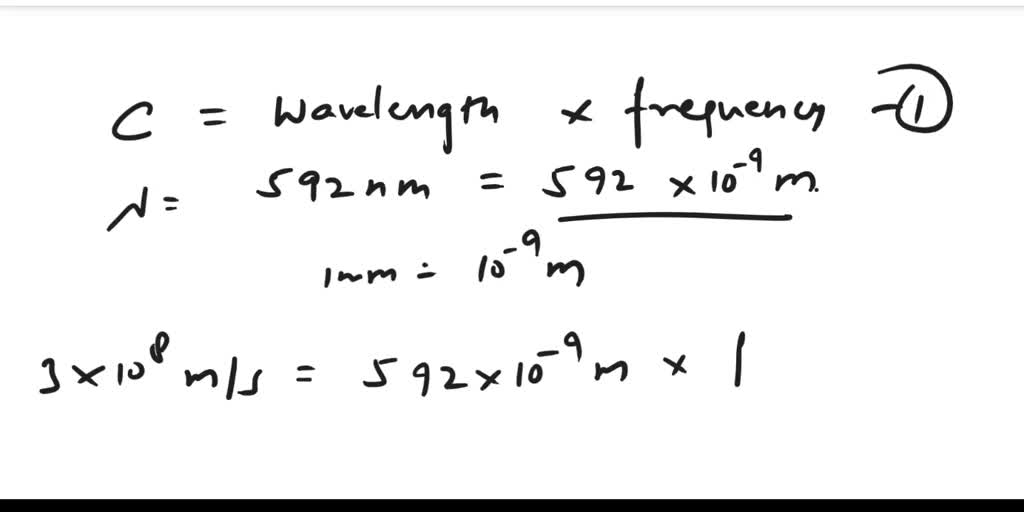 SOLVED: Calculate the frequency in hertz of electromagnetic radiation ...