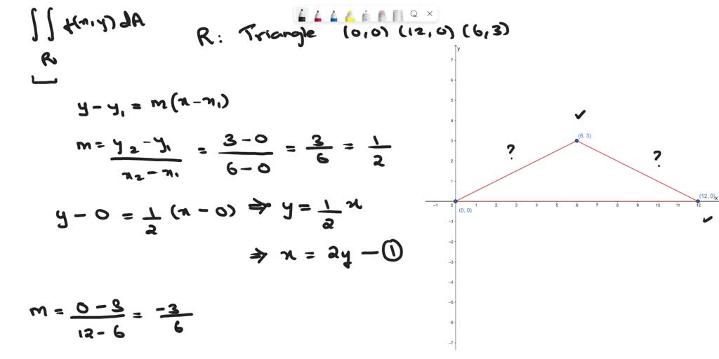 SOLVED: Write a single iterated integral of a continuous function f ...