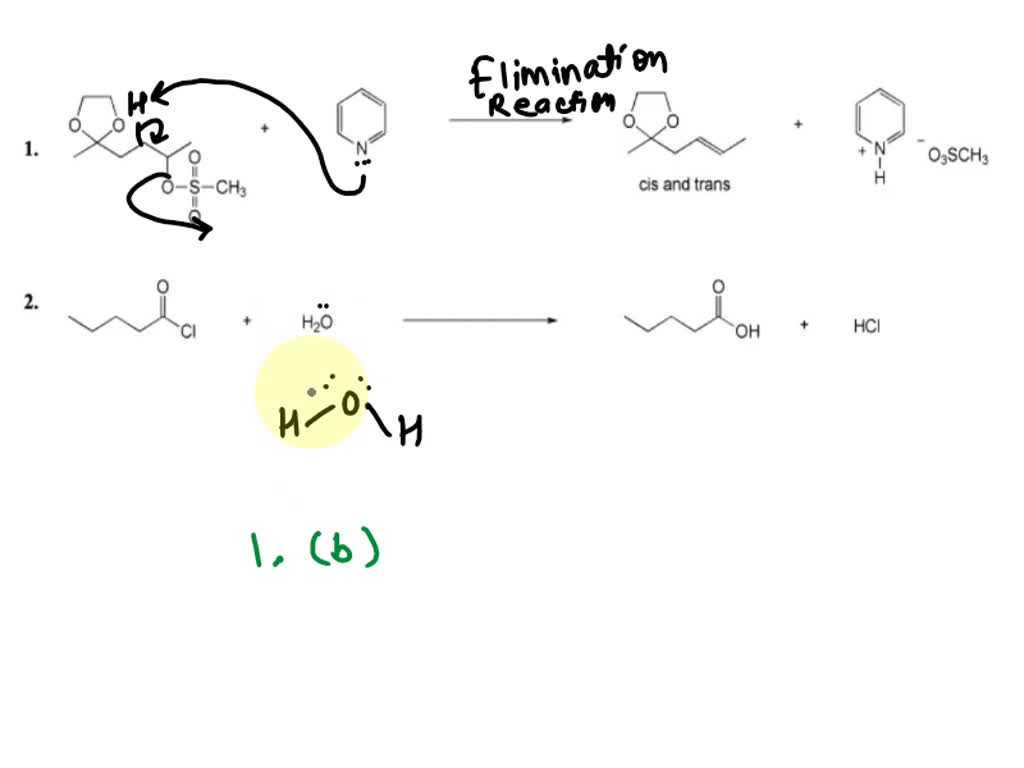 SOLVED: O3SCH CH cis and trans H2O OH HCl Electrophilic addition E2 ...