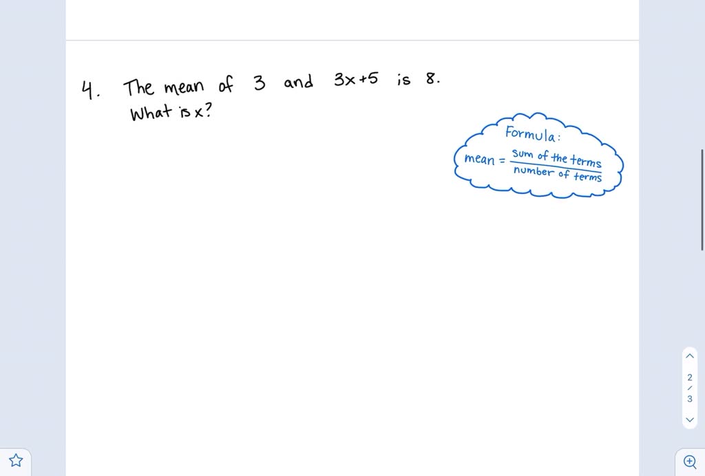 Solved B Solve The Following Problems 1 The Arithmetic Mean Between Two Terms In An 