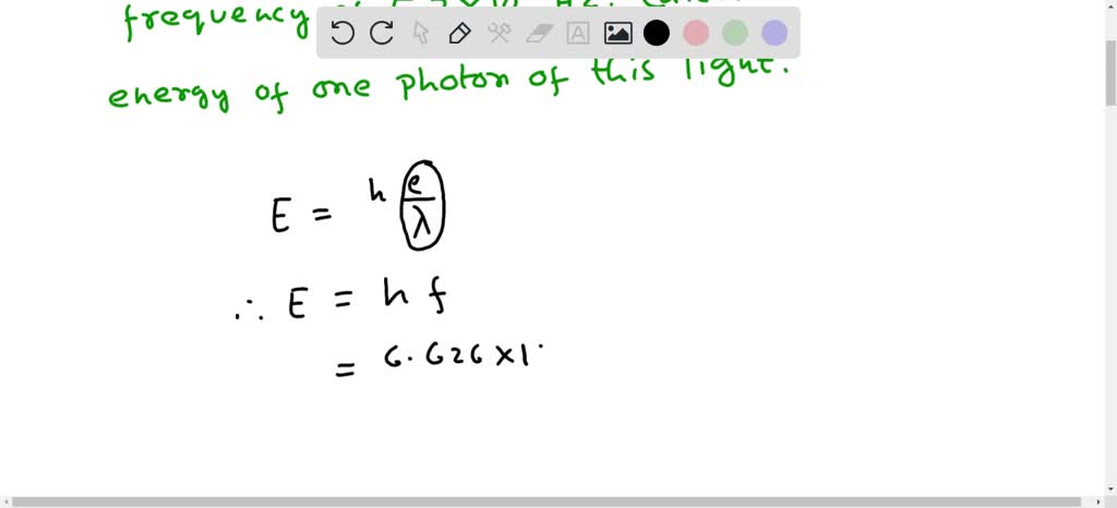 A light source emits photons with a frequency of 5.2 x 1012 Hz. What is ...
