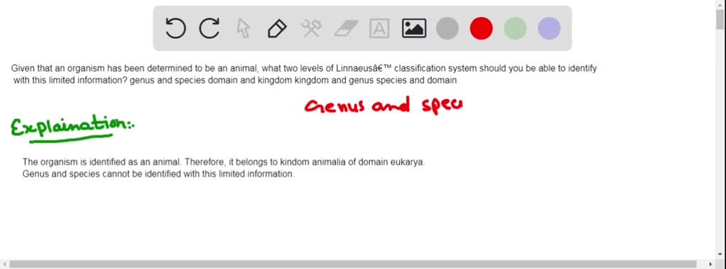 SOLVED: Describe how organisms are placed in the Three Domain (Woese ...
