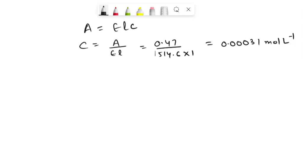 SOLVED: From the concentration of your original aspirin solution ...