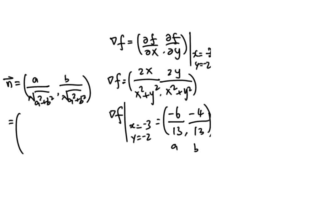 SOLVED: Find the maximum rate of change of f(x,y)=ln(x2+y2)f(x,y)=ln ...